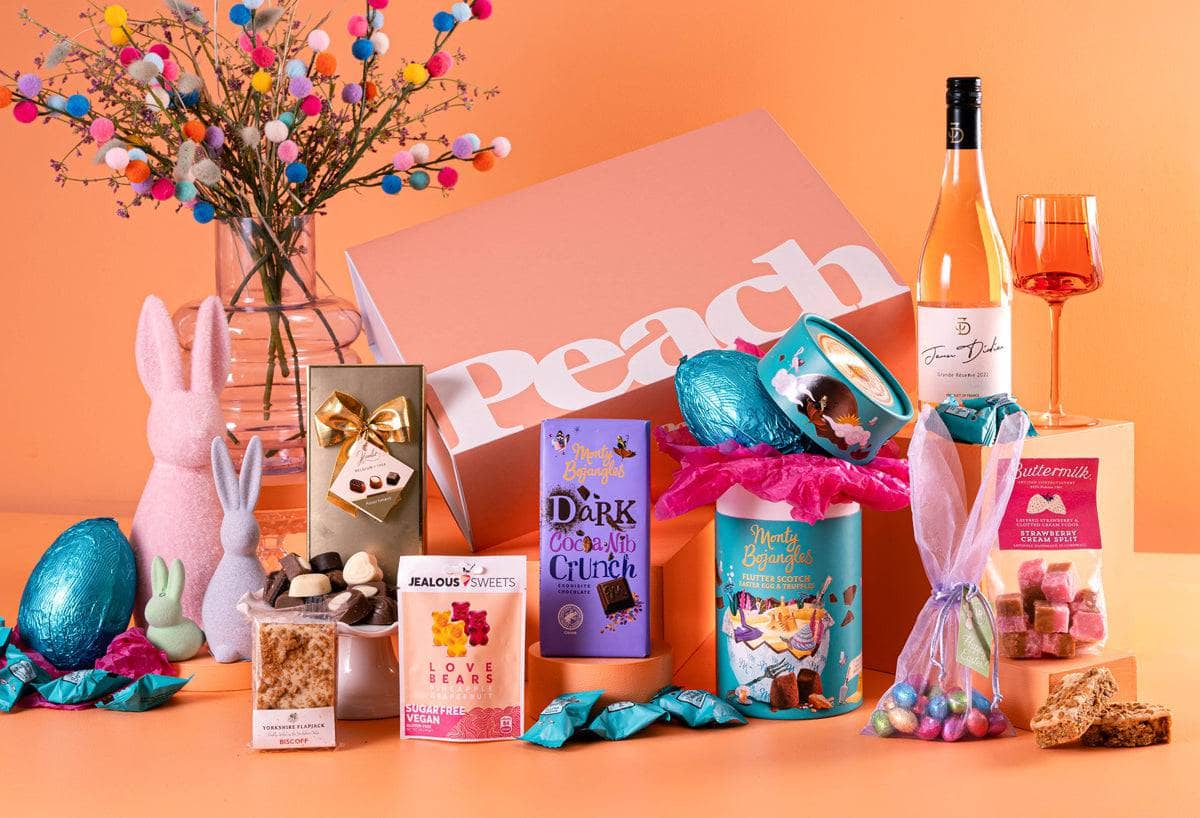 The Eggstra Special Easter Hamper with Rose Wine – Peach Hampers