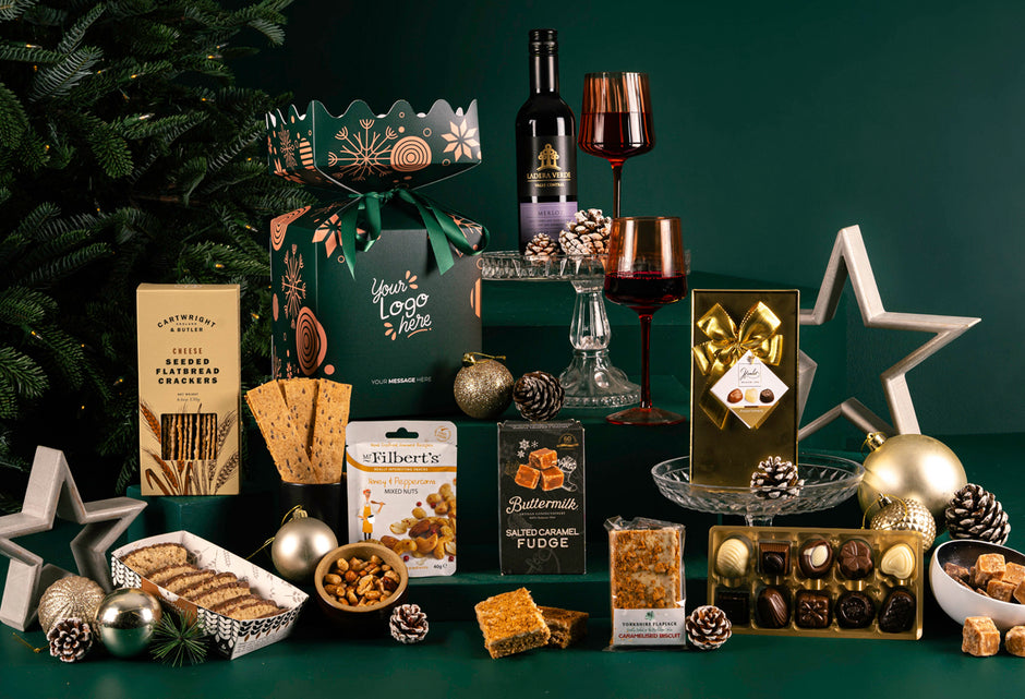 Peach Hampers offer bespoke branded and personalised corporate hampers