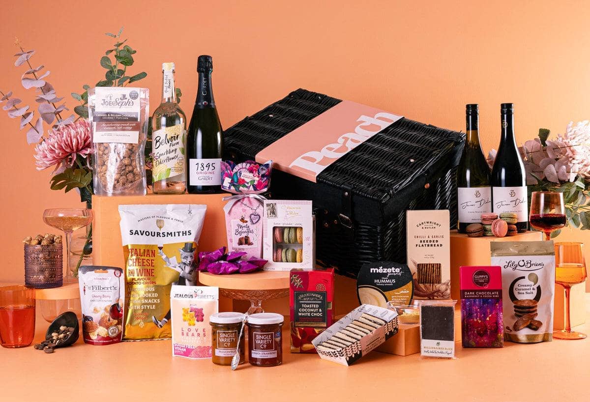 The Magnificent Corporate Hamper with Wine & Champagne – Peach Hampers