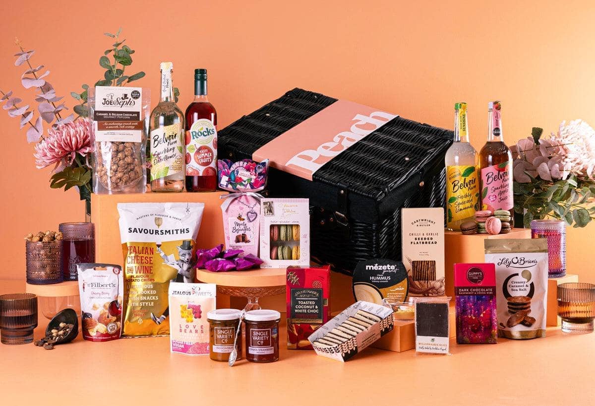 The Magnificent Retirement Hamper with Alcohol-Free Drinks – Peach Hampers