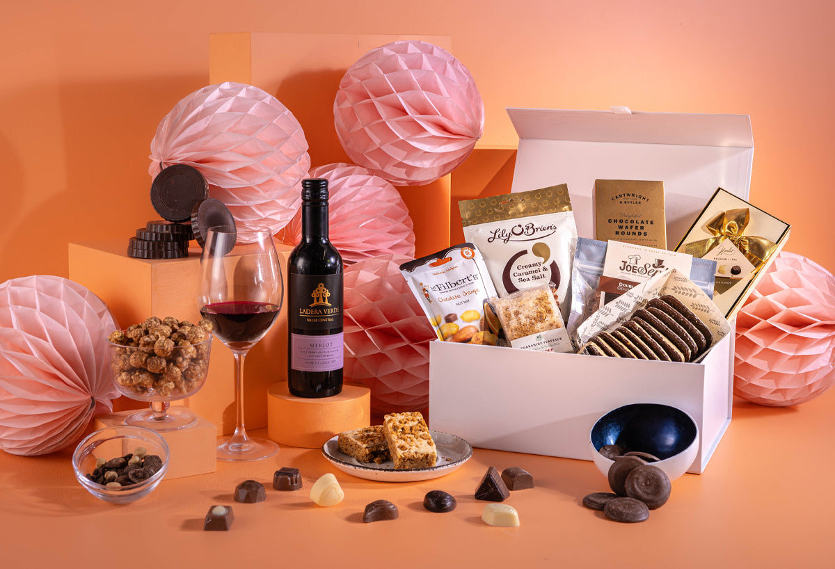 The Sweet Treat Bespoke Branded Hamper – Peach Hampers