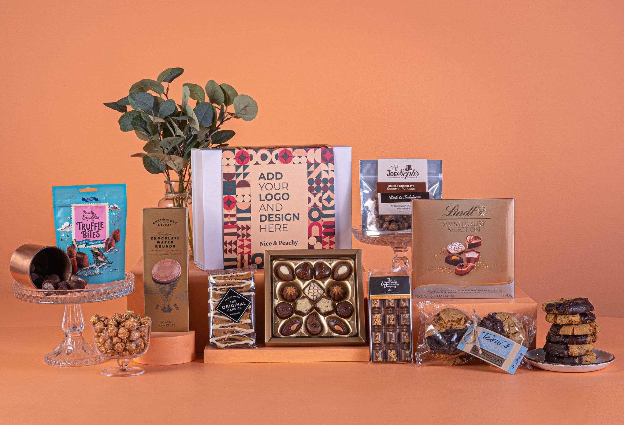 The Ultimate Chocolate Lovers Branded Hamper – Peach Hampers